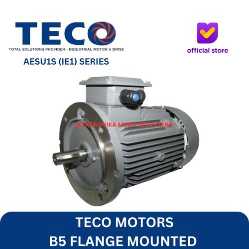 Promo TECO Dinamo Elektro Motor 0.75KW 1HP 3 Phase 220/380V B5 Flange 50HZ - 1500 RPM 4 POLE ...