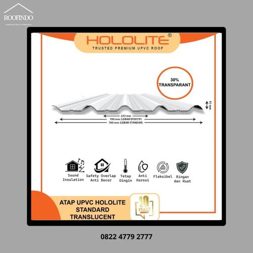 Jual Atap UPVC Hololite Jumbo Premium PUTIH - 4 Meter - Kota Tangerang ...