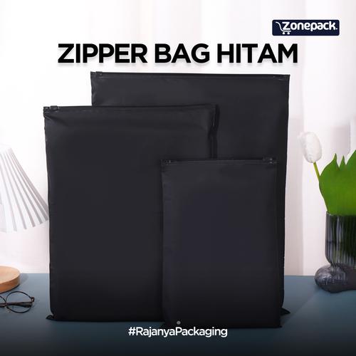 Jual Zipper Bag Hitam Matte | Organizer Bag Hitam Zipper Bag Doff Hitam ...
