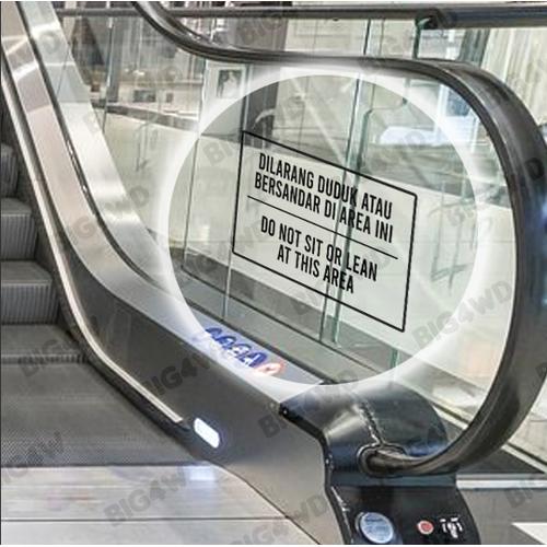 Jual STIKER SIGN KESELAMATAN DILARANG DUDUK ATAU BERSANDAR BILLINGUAL ...