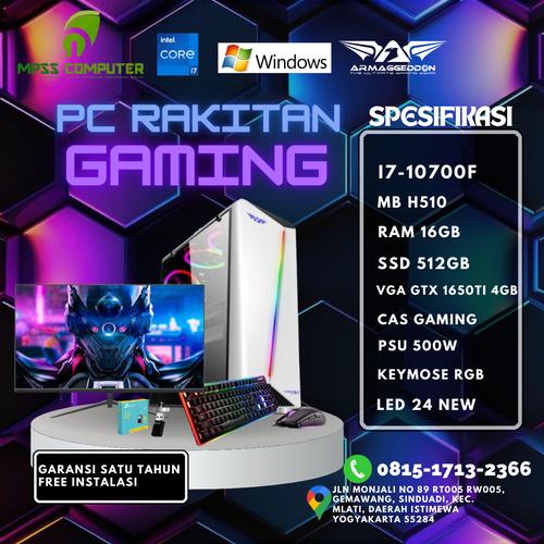 Jual PC RAKITAN GAMING EDITING INTEL CORE I7-10700 RAM 16GB SSD 256GB HDD 500GB - Kab. Sleman ...