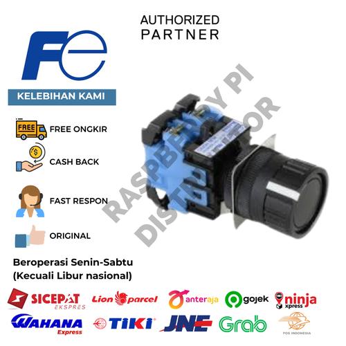 Jual FUJI AR22S2R-20BK Pushbutton with Selector Ring 2POSISI 22MM 2NO ...