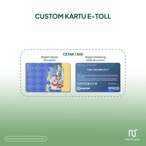 Jual Custom Kartu Brizzi Cetak Custom 1 Sisi Kartu Elektronik - Jakarta ...