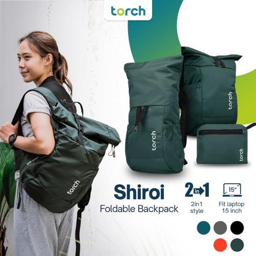 Promo Tas Ransel Lipat Torch Shiroi Foldable Backpack Kuliah Kerja ...