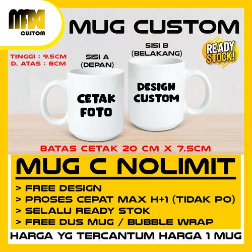 Jual Mug C Custom / GELAS CUSTOM MODEL C (PALING MURAH) (MUG GAGANG C) - Jakarta Barat - Maxi ...