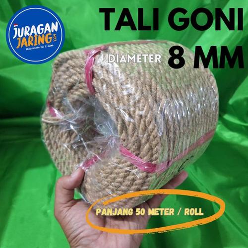 Jual Tali Tambang Goni Manila Jute Sisal Ukuran 8 mm, Untuk Pengikat ...