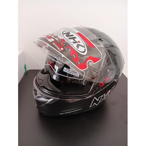 Promo HELM NHK RX9 SOLID GUNMETAL FULL FACE DOUBLE VISOR RX 9 ORIGINAL ...
