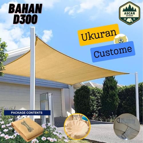 Jual Tenda Awning | Sun Shade | Ukuran 3x5 | 5x5 meter| Bahan D300 ...