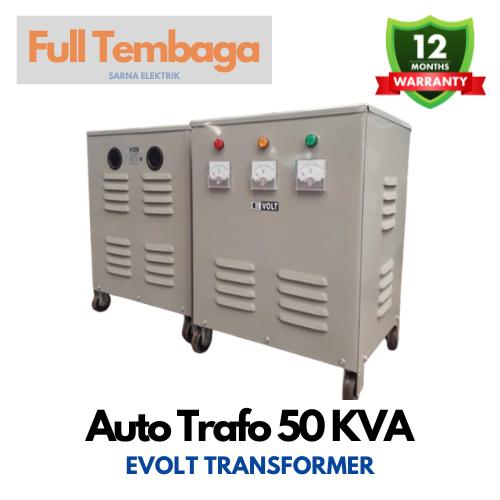Jual Auto Trafo 50 KVA EVOLT 3 Phase Full Tembaga Murni CU Tipe Kering ...