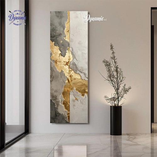 Jual Lukisan Kanvas Abstrak Black Gold Lukisan Texture Minimalis Modern ...