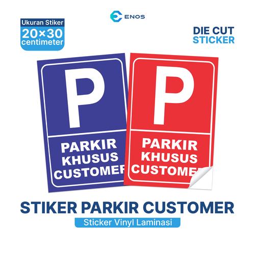 Jual Stiker Parkir Khusus Customer Ukuran 20x30 / Stiker Parkir Anti ...
