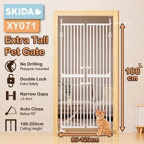 Jual SKIDA XY071 Extra Tall Pet Safety Gate Pagar Pengaman Pintu Tinggi ...