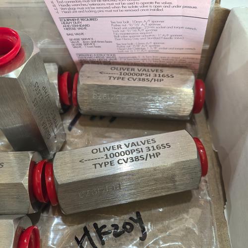 Jual Check Valve 3/8" FNPT 10000PSI 10K Cracking 7PSI Oliver CV38S/HP ...