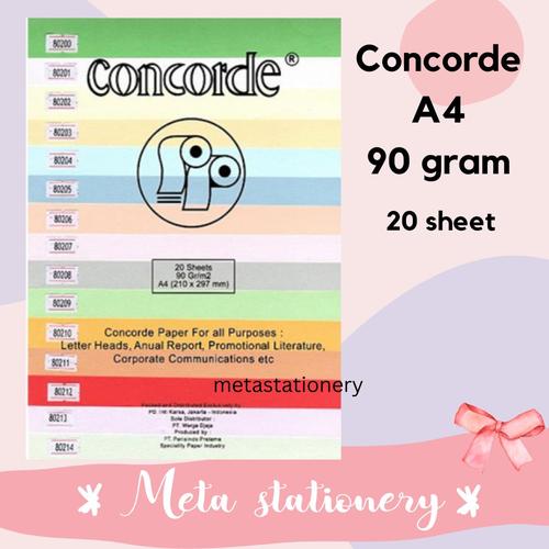 Jual Kertas Concorde / Concorde Paper 90gr A4 - Isi 20 Lembar - 80203 ...