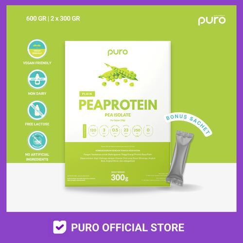 Promo PURO VEGA-PRO Vegan Pea Protein Isolate vegapro 600gr - Mix Plain ...