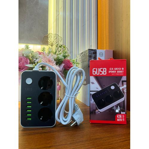 Promo Terminal Listrik Socket Charger Adapter LDNIO SC3604 3 Port 6 USB ...