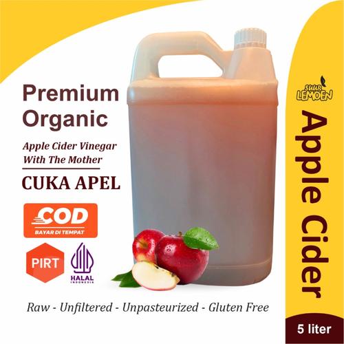 Jual Suur Lemoen Cuka Apel 5 Liter - Apple Cider Vinegar Curah CUKA ...