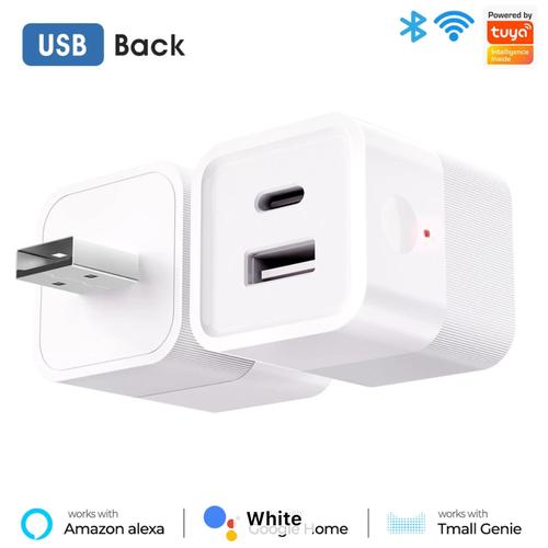 Jual Smatrul White Adaptor Charger Tuya Smart Wifi Mini Portable Power ...