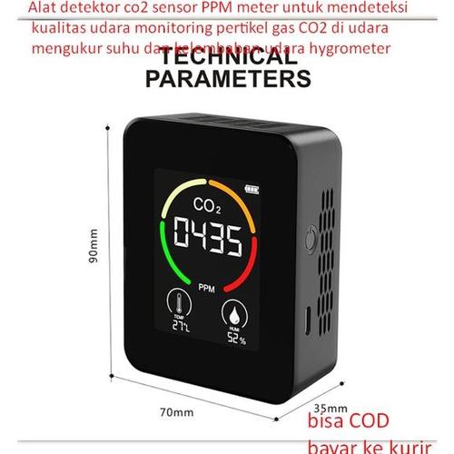 Jual Alat detektor co2 sensor PPM meter untuk mendeteksi kualitas udara ...
