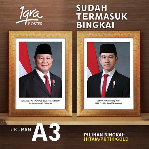 Jual Foto Presiden dan Wakil Presiden Republik Indonesia Resmi Terbaru ...