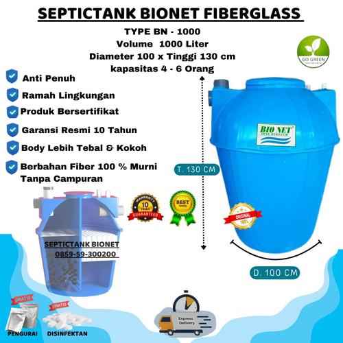 Jual Septictank BIONET fiberglass cap. BN 1000 Liter - Kab. Tangerang ...