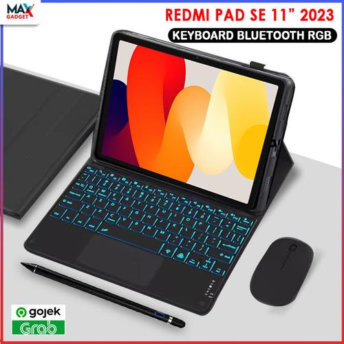 Promo For Xiaomi Redmi Pad SE 11 inch 2022 Led Keyboard Bluetooth ...