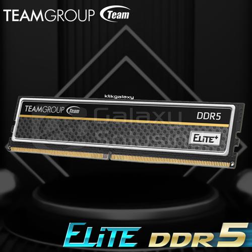 Jual TEAM ELITE PLUS 8GB Single DDR5 kit 5200MHz - Black Memory RAM PC ...