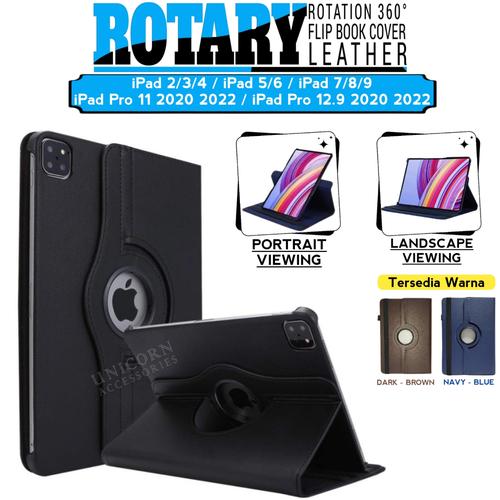 Promo Case Rotary Apple iPad 2 3 4 5 6 7 8 9 Pro 11 Leather Flip Cover ...