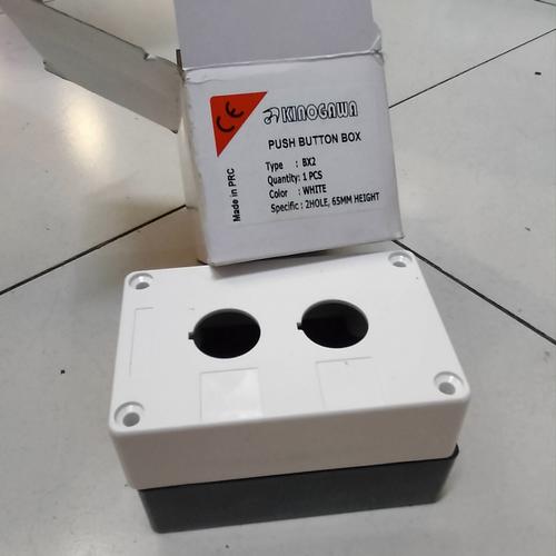Jual Push Button Box type BX2 / 2hole, 65mm height warna putih merk ...