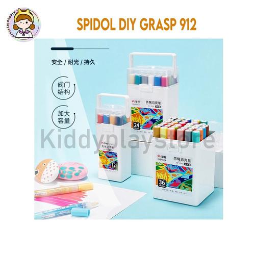 Jual Spidol DIY Grasp 912 / Spidol Akrilik DIY /Spidol Warna Grafiti ...