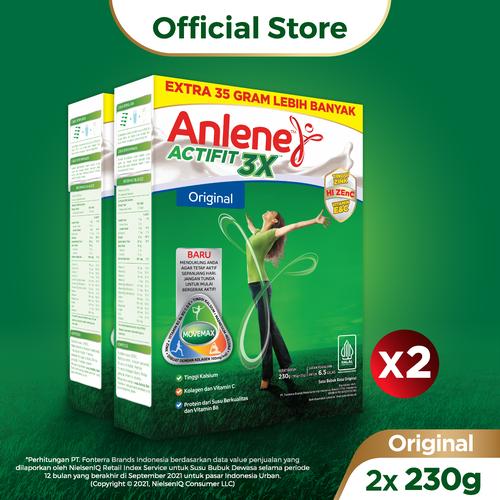 Promo Anlene Actifit 3X Susu Bubuk Original 2 x 230g-Tulang, Sendi ...