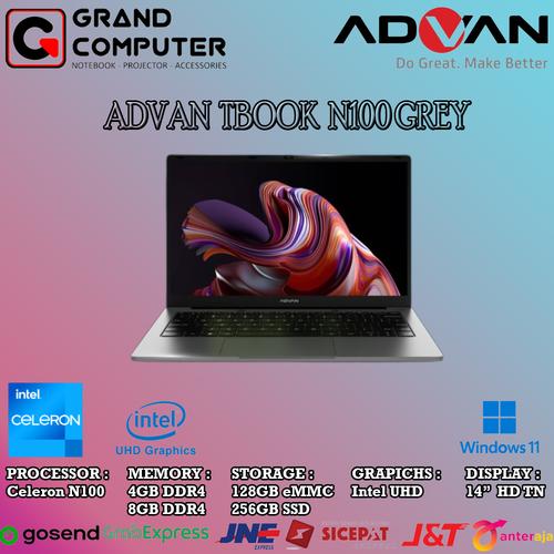 Promo ADVAN TBOOK INTEL ALDER LAKE N100 4GB 128GB WINDOWS 11 NEW ...
