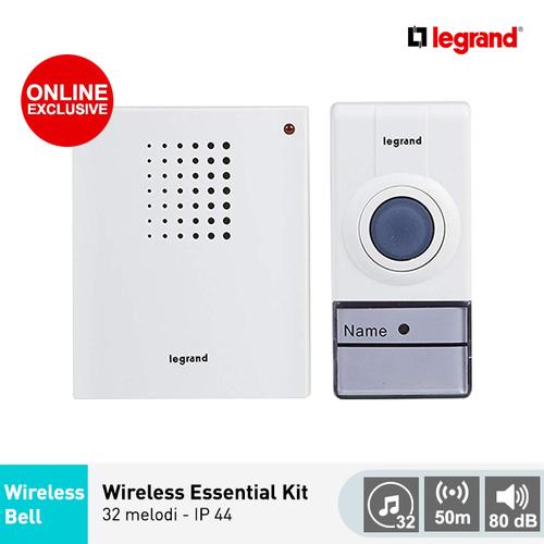 Jual Legrand Bell Rumah Wireless Essential Kit - 32 melodi - IP44 ...