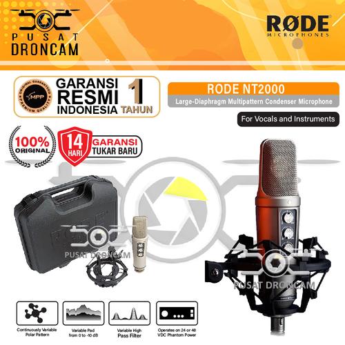 Promo RODE NT2000 Large-Diaphragm Multipattern Condenser Microphone ...