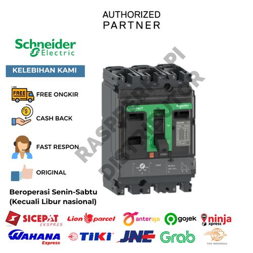 Jual MCCB SCHNEIDER C10F3TM100 NSX TM100D 3P 70.0-100A 36kA 380/415VAC ...