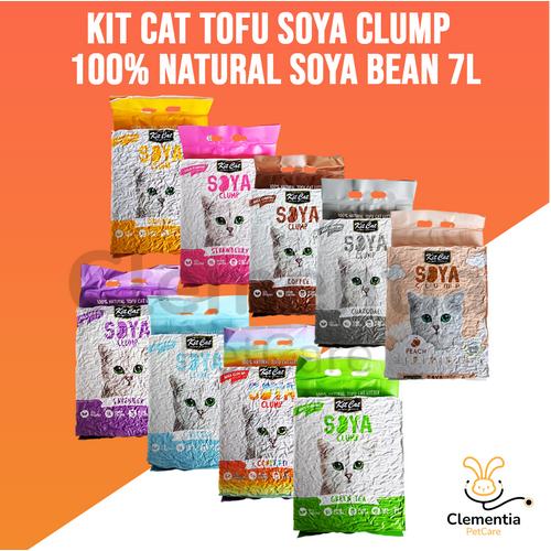 Jual KitCat Soya Clump Cat Litter 7 Liter - Pasir Kucing Kit Cat Tofu ...