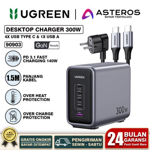 Promo UGREEN Nexode Desktop Charger GAN 300W FAST Charging For Laptop ...