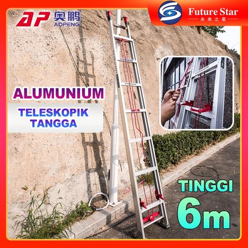 Jual Tangga Lipat Tangga Teleskopik Tangga 6 meter Telescopic ...