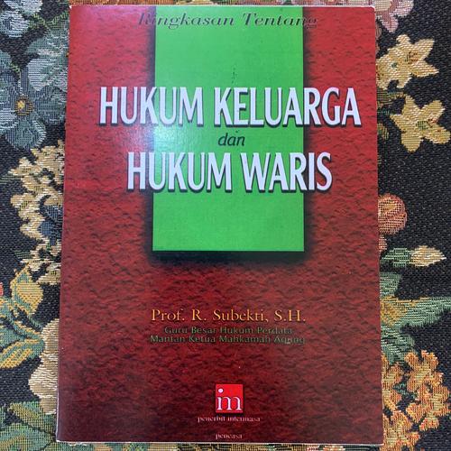 Jual hukum keluarga dan hukum waris by Prof r subekti - Jakarta Selatan ...