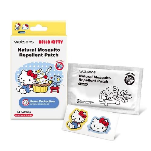 Jual WATSONS Hello Kitty Natural Mosquito Repellent Patch anti nyamuk dan serangga - Yellow ...