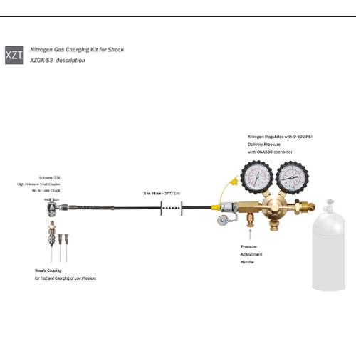 Jual S3 Nitrogen gas charging kit for shock,Regulator Air Chuck ...