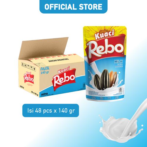 Promo Rebo Kuaci Rasa Milk 140 Gram - 1 Dus (Isi 48 Pcs) - Coconut ...