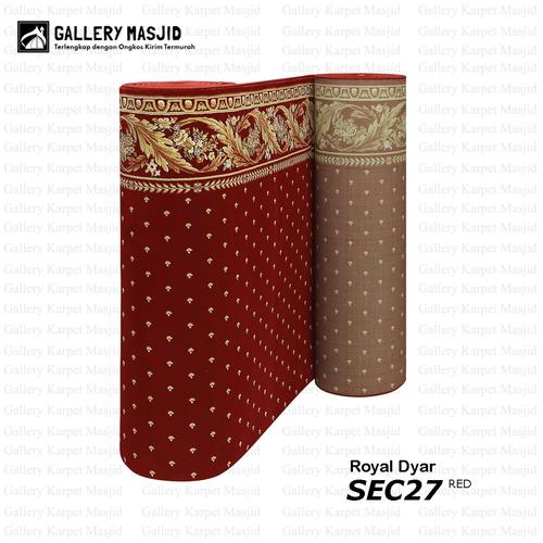 Jual Karpet Masjid 1 Roll Turki Royal Dyar 17mm Merah Bintik / Karpet ...