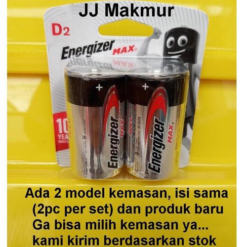 Jual Batu Baterai Energizer Max type D R20 isi 2pc ukuran Besar Jumbo ...