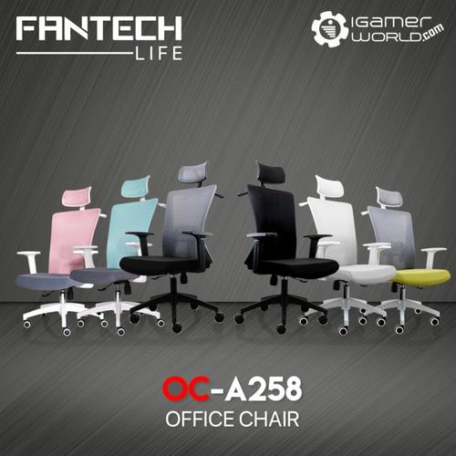 Promo Fantech OC-A258 / OCA258 Office Chair Kursi kantor - GREY - Kota ...