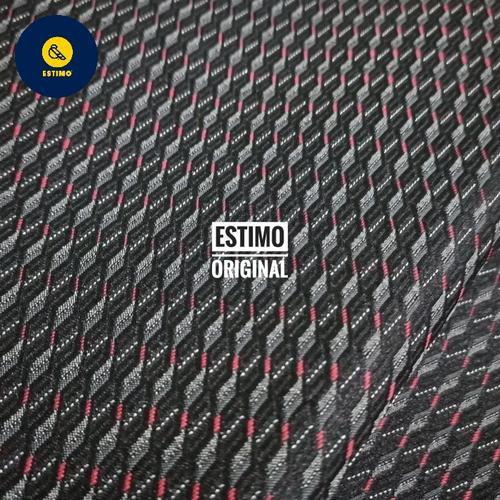 Jual Kain Jok Mobil Fabric warna hitam kombinasi merah cocok untuk ...