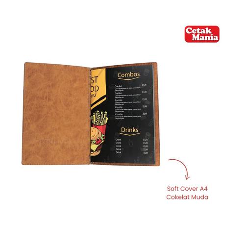 Jual Cetak Mania - Buku Menu Kulit Soft Cover A4 Jepit Tali Karet ...