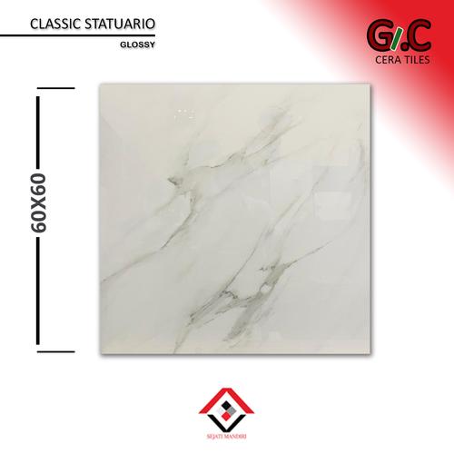 Jual granit 60x60 motif marmer - gc cera tiles classic statuario - Kab ...