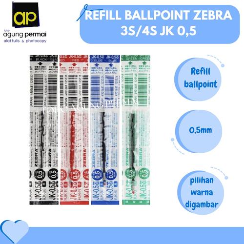 Jual Refill Zebra Sarasa 3S/4S JK-0.5 - Hitam - Jakarta Utara - Toko ...