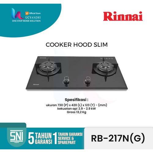 Jual Kompor Gas Tanam Built-in Gas Hob 2 tungku RINNAI RB 217 NG NEW PRODUK - Packing Standar ...